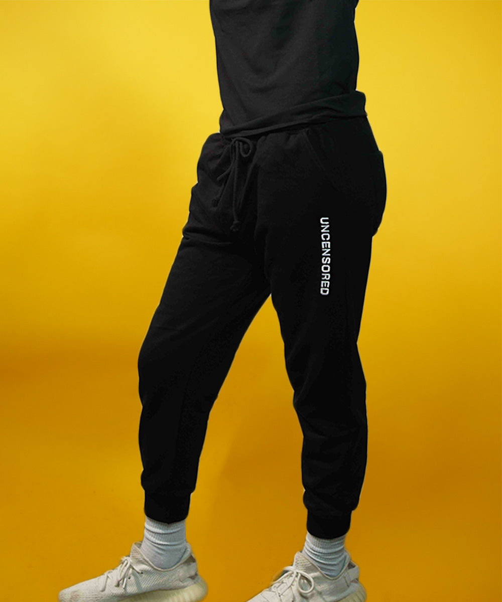 Uncensored Joggers Black – Uncensored Apparel