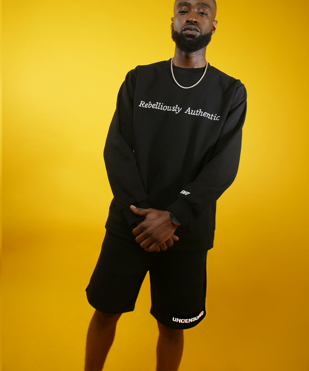 Uncensored Leisure Shorts Black – Uncensored Apparel